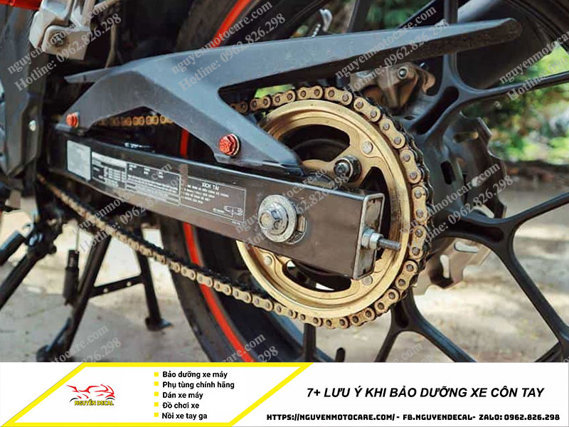 7+ Lưu ý khi bảo dưỡng xe côn tay tại Tp HCM